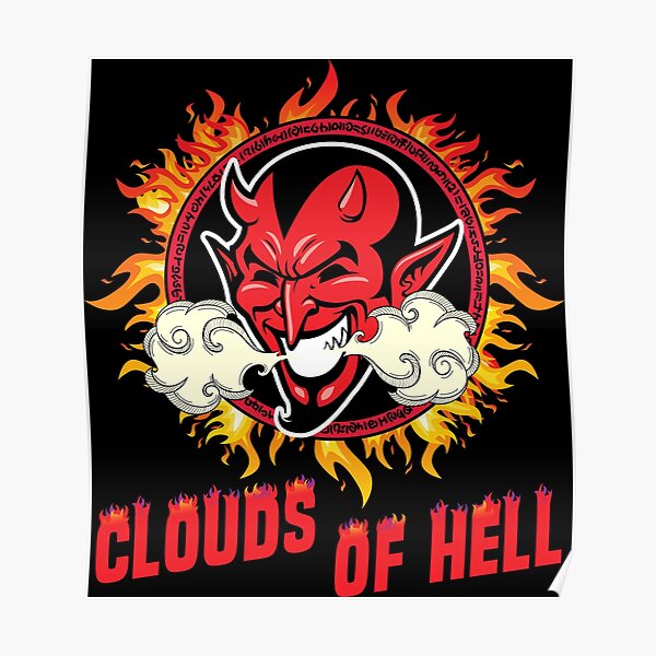 "Vaping Devil - Clouds Of Hell" Poster for Sale by anziehend | Redbubble