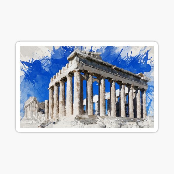 "Acropolis of Athens" Sticker for Sale by ErianAndre | Redbubble