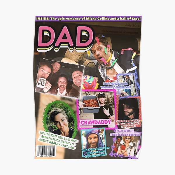 "DAD Magazine" Poster for Sale by violue | Redbubble