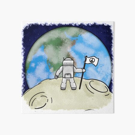 "Astronaut Peace Sign" Art Board Print for Sale by Ventein | Redbubble