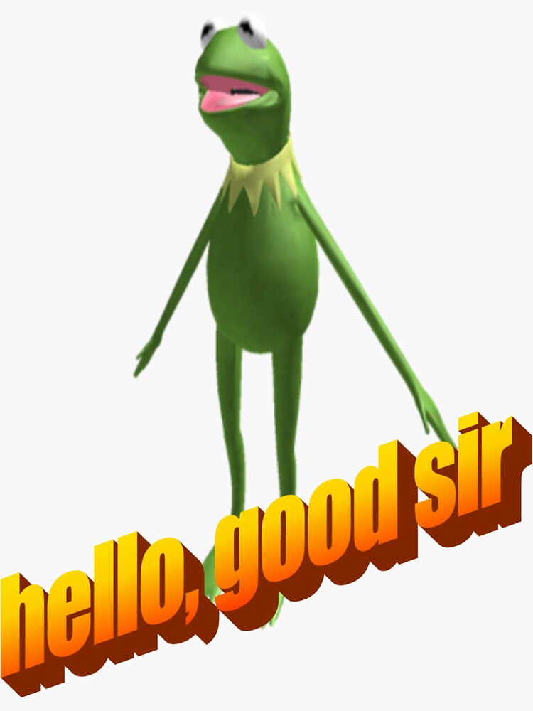 "Kermit the frog T-pose" Sticker for Sale by OliverMoron | Redbubble