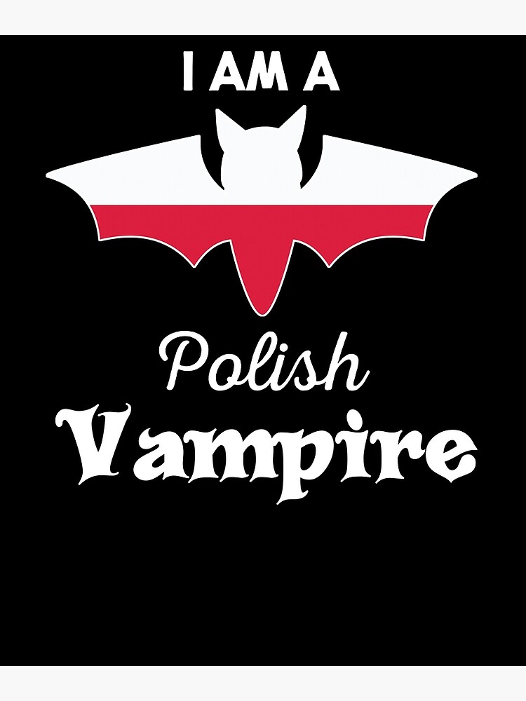 "Vampire Poland Flag Halloween " Poster for Sale by countryflags ...