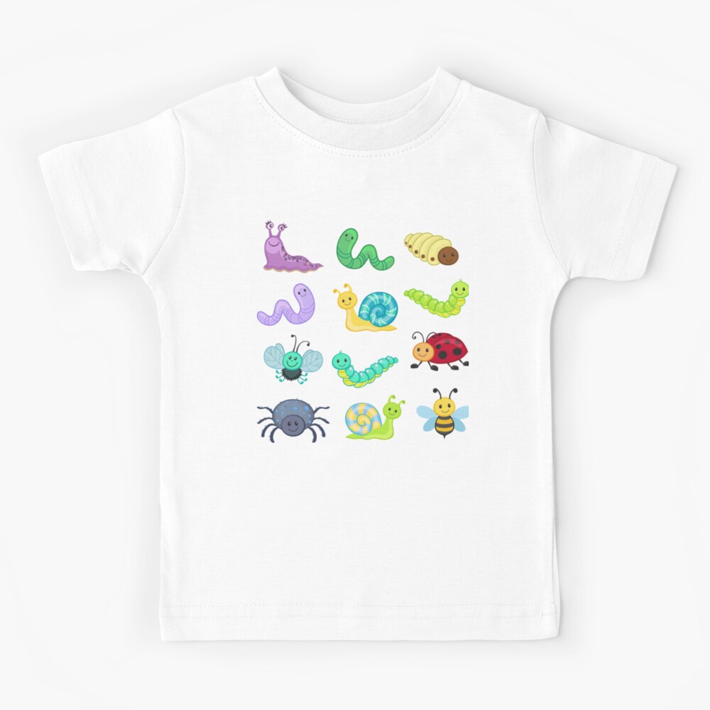 "Big Bundle set. Bugs clipart, Cute Bugs." Kids T-Shirt for Sale by ...