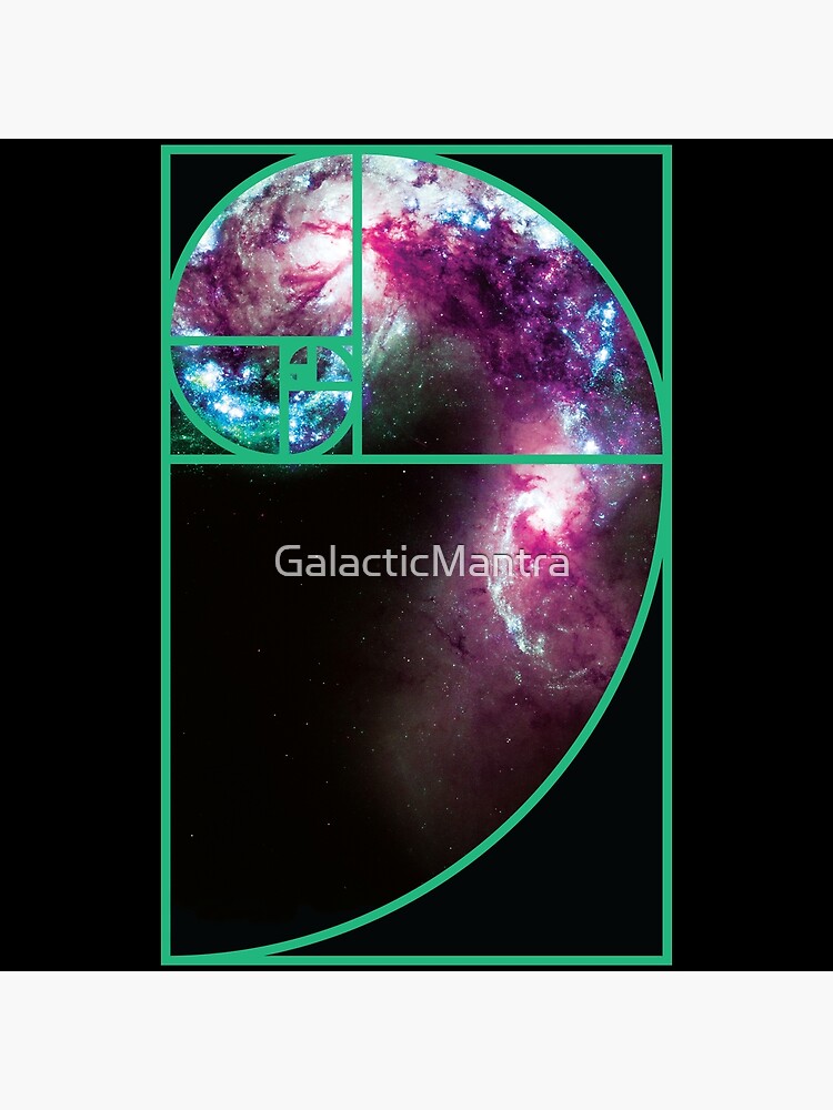 Fibonacci Spiral Galaxy Premium Matte Vertical Poster sold by T ...