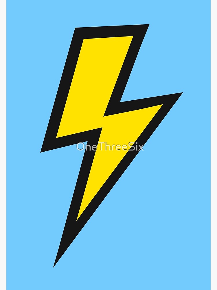 Lightning Bolt Background Yellow