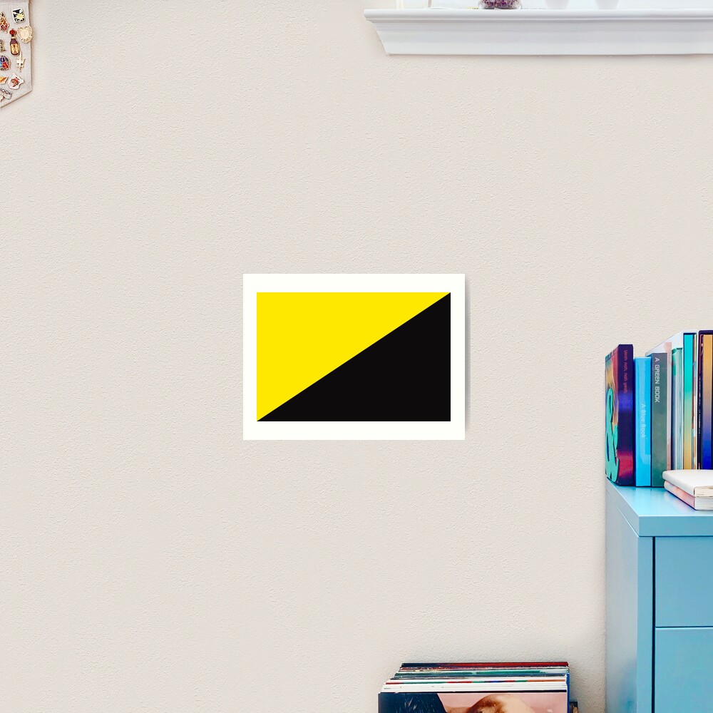 Lámina artística «Bandera Ancap bandera anarcocapitalismo negra y ...