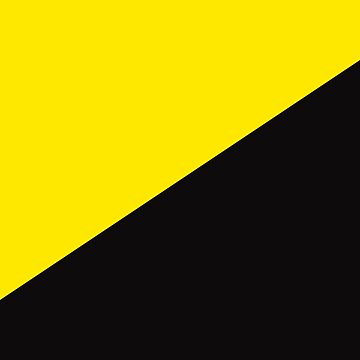 "Ancap flag black and yellow Anarchocapitalism flag (Real printed ...