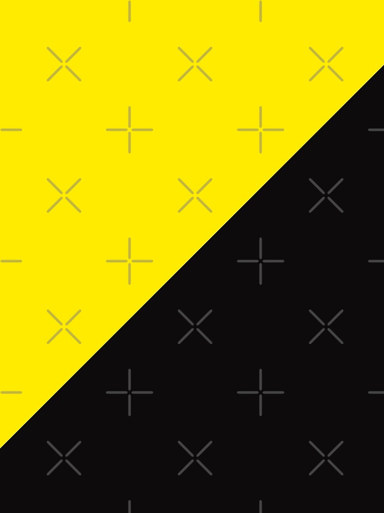 "Ancap flag black and yellow Anarchocapitalism flag (Real printed ...