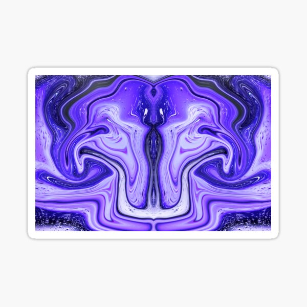"Blue abstract art" Sticker for Sale by Nino33 | Redbubble