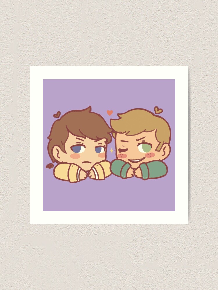 "Destiel Chibi" Kunstdruck von jazzpear | Redbubble