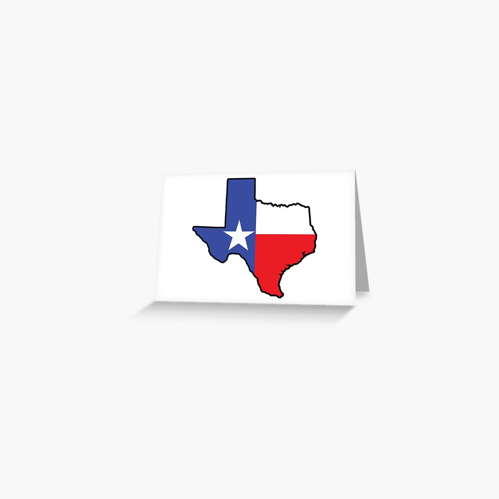 "Texas Flag Texas Shape" Greeting Card by richdelux | Redbubble