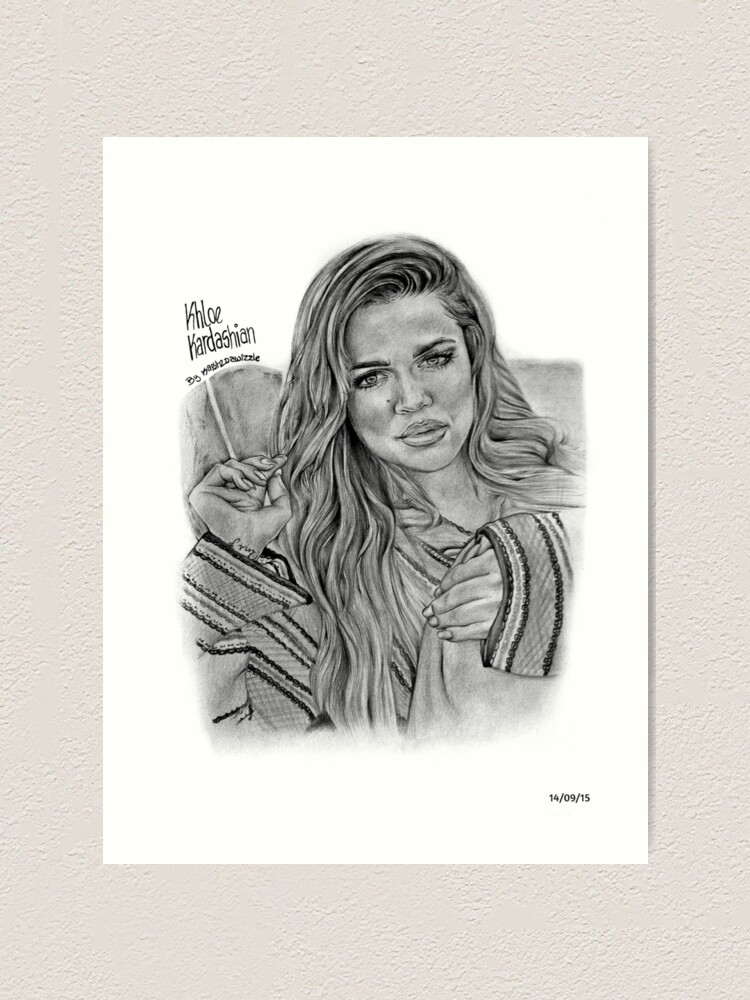 "Khloe K #drawing" Art Print for Sale by kash2dawizzle | Redbubble