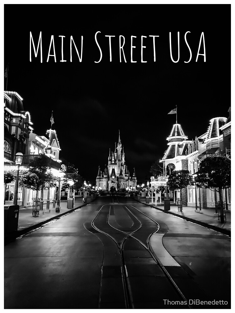 "main street usa" Sticker for Sale by Thomas DiBenedetto | Redbubble