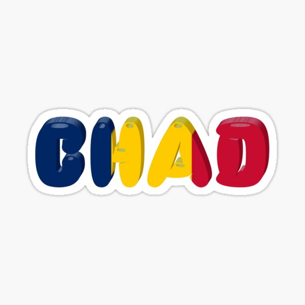 "Chad!" Sticker for Sale by phandiltees | Redbubble