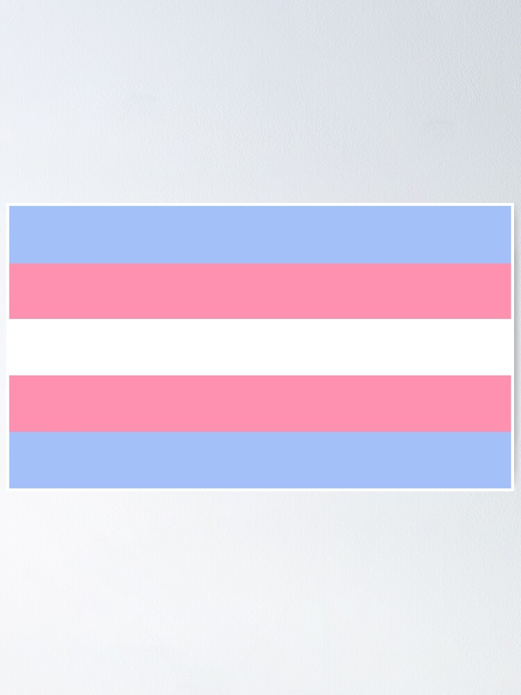 "Neon Pastel Transgender Flag" Poster for Sale by Saytenn | Redbubble