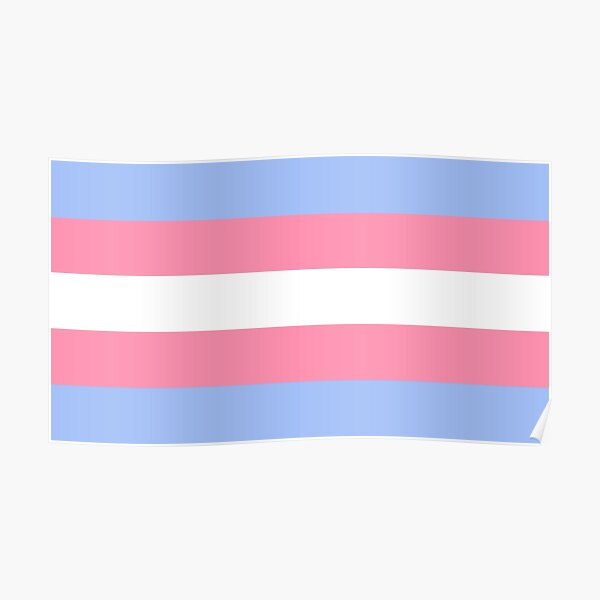 "Neon Pastel Transgender Flag" Poster for Sale by Saytenn | Redbubble