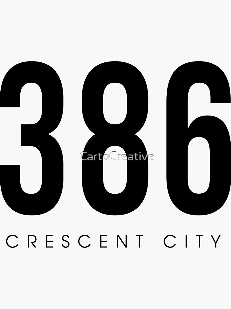 "Crescent City, FL - 386 Area Code design" Sticker for Sale by ...