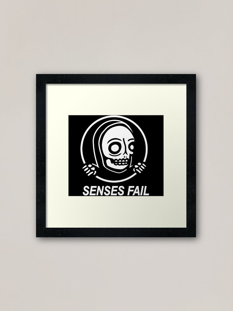 "senses fail skull" Framed Art Print for Sale by nuwandas | Redbubble