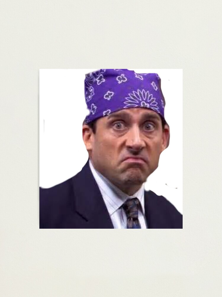 "Michael Scott bandana " Photographic Print for Sale by Jai43 | Redbubble