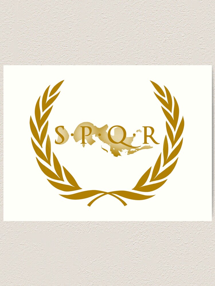"Ancient Roman Empire, SPQR, Ancient Cultures, Roman Map" Art Print for ...