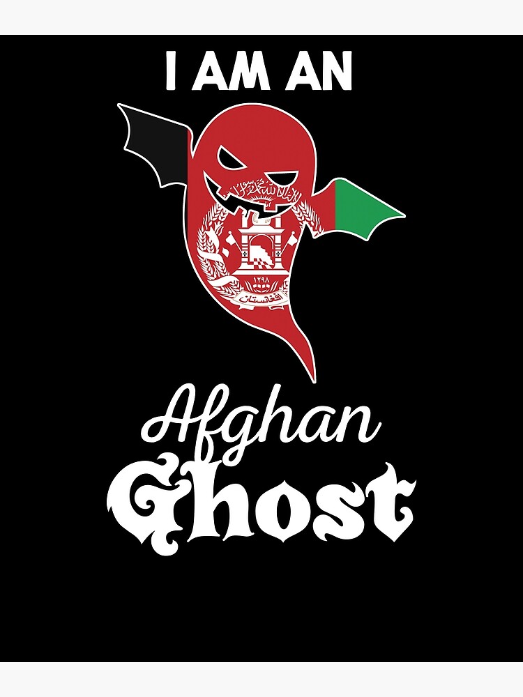 "Ghost Afghanistan Flag Halloween " Poster for Sale by countryflags ...