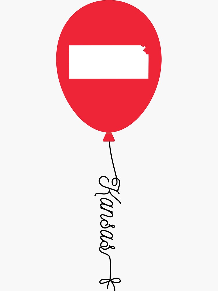 "Kansas State Balloon" Sticker by InspiredQuotes | Redbubble