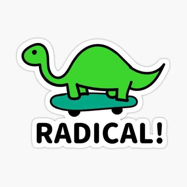 "Radical" Sticker for Sale by diosore | Redbubble