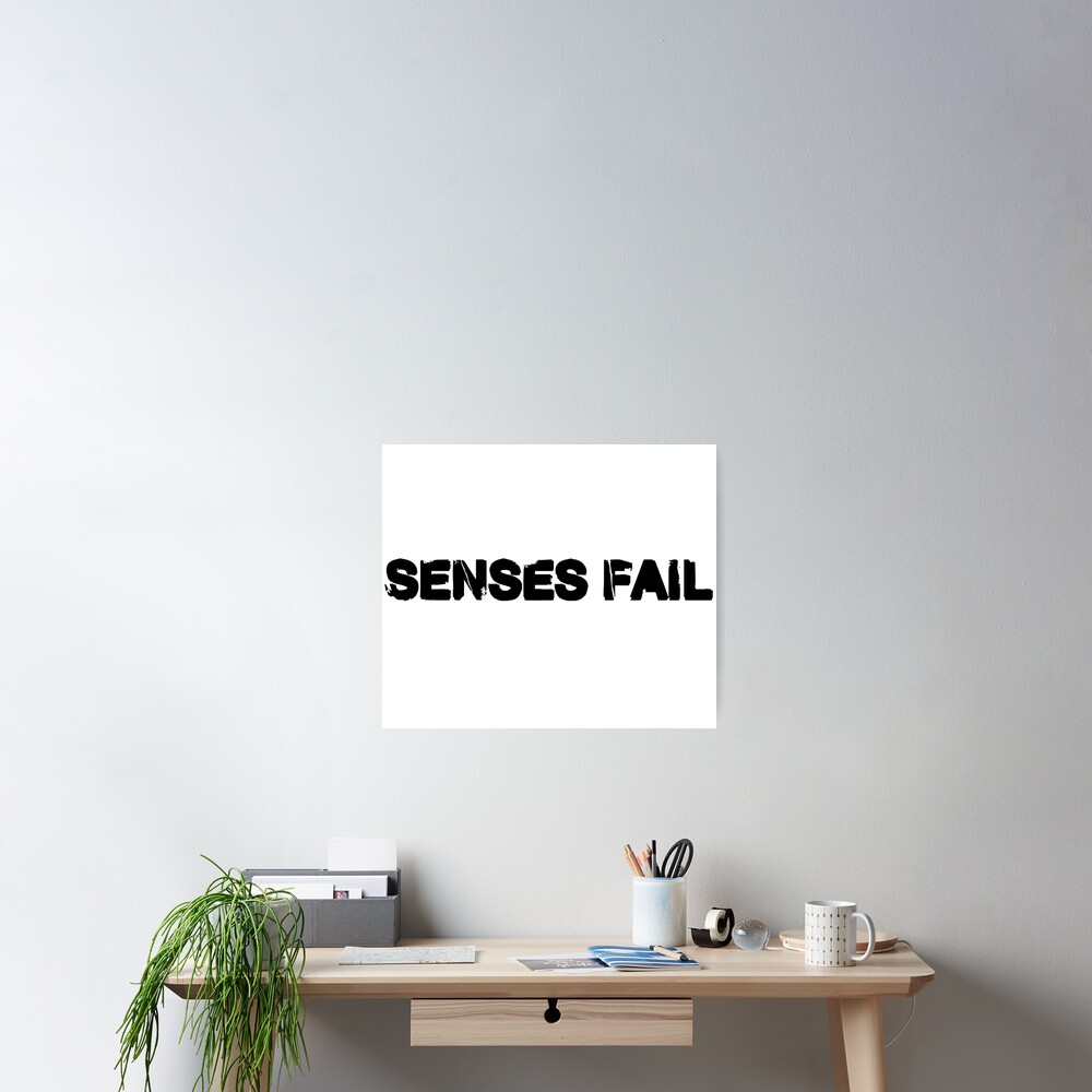 "senses fail logo" Poster by nuwandas | Redbubble
