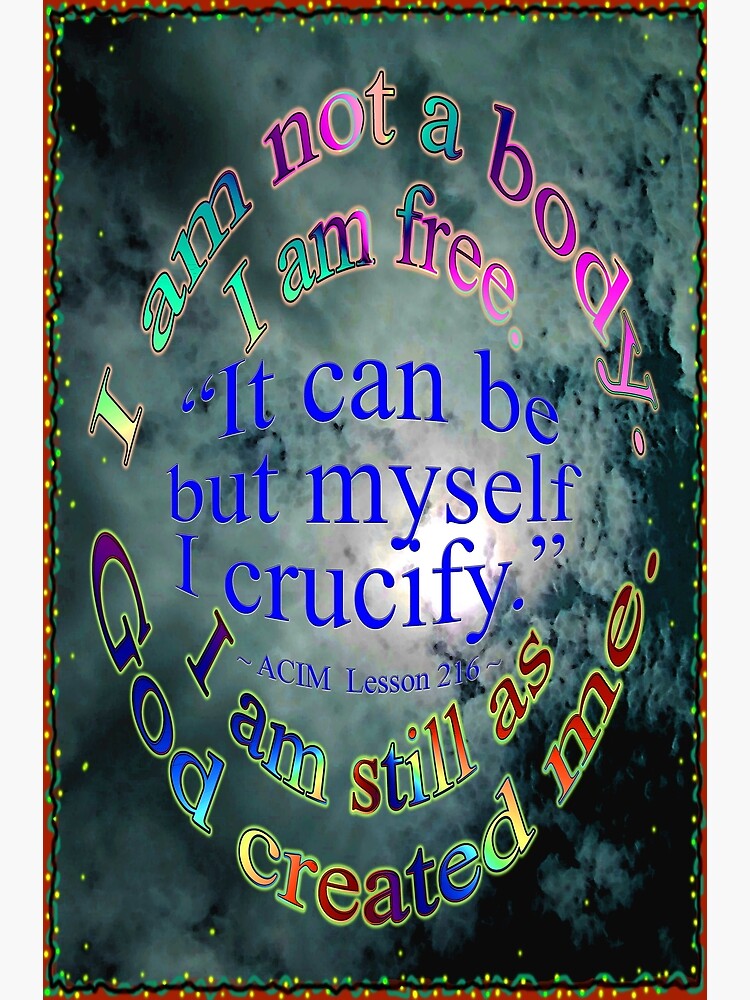 "ACIM Review Lesson 216" Poster by ACIM-LOVE | Redbubble