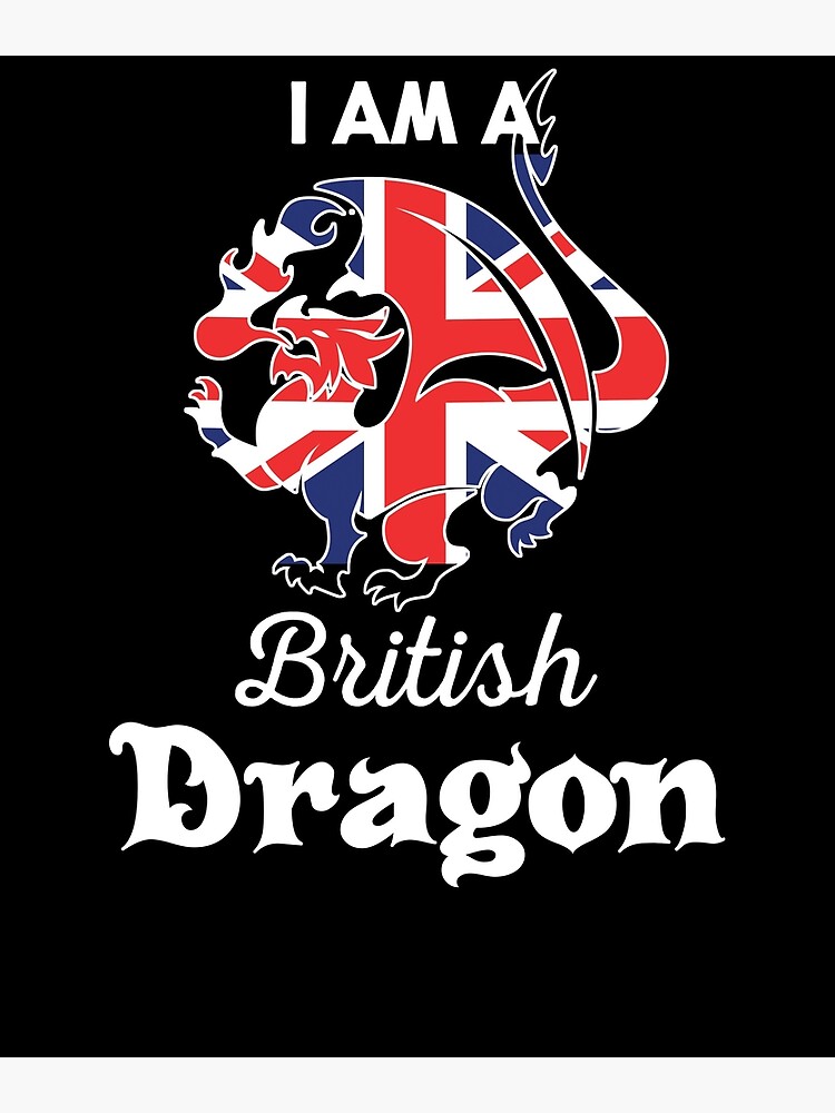 "Dragon British Flag United Kingdom " Poster by countryflags | Redbubble