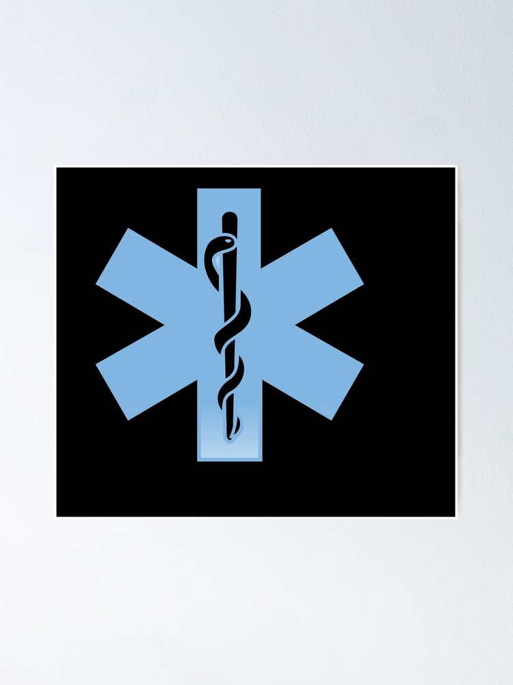 "Gifts for EMT EMS Cross Emergency Medical Paramedic" Poster for Sale ...