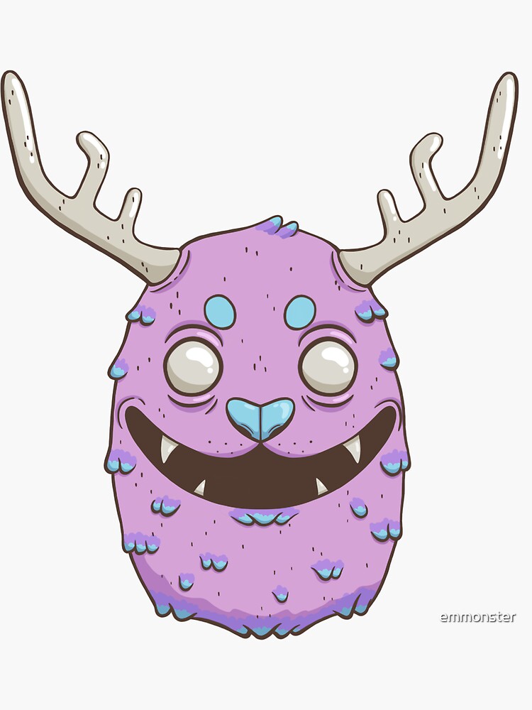 "Floating monster dude" Sticker for Sale by emmonster | Redbubble