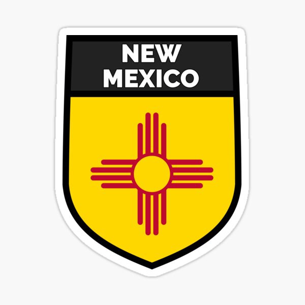 "NEW MEXICO BADGE" Sticker for Sale by dreamyguy | Redbubble