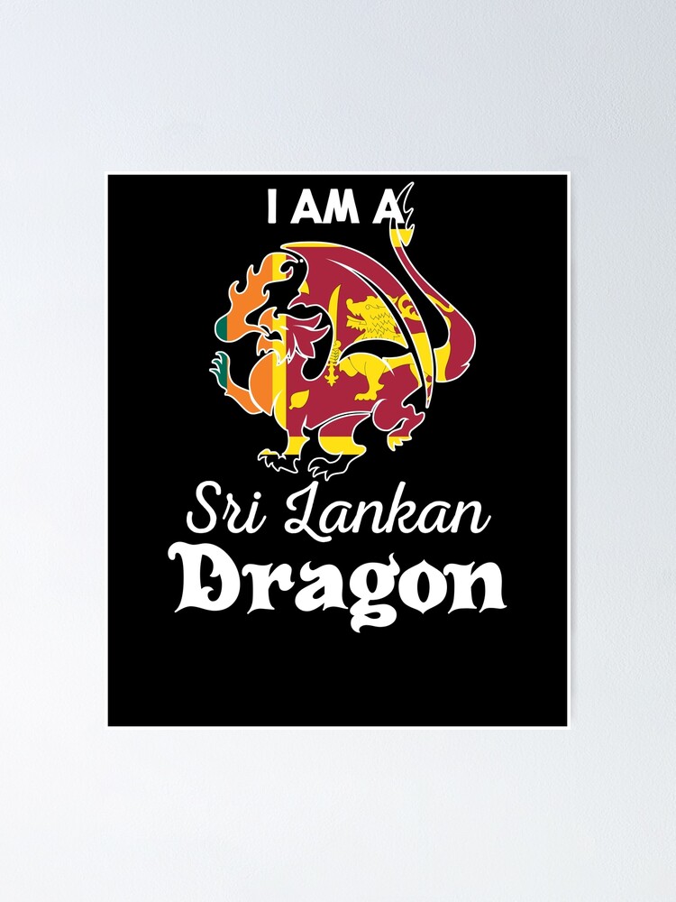 Dragon Sri Lankan Flag Sri Lanka Poster By Countryflags Redbubble