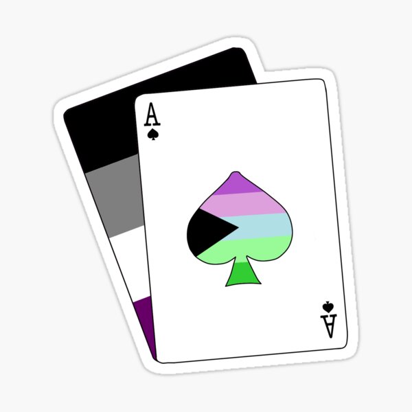 "Demiromantic Asexual NBLM" Sticker for Sale by totalnovaktrash | Redbubble
