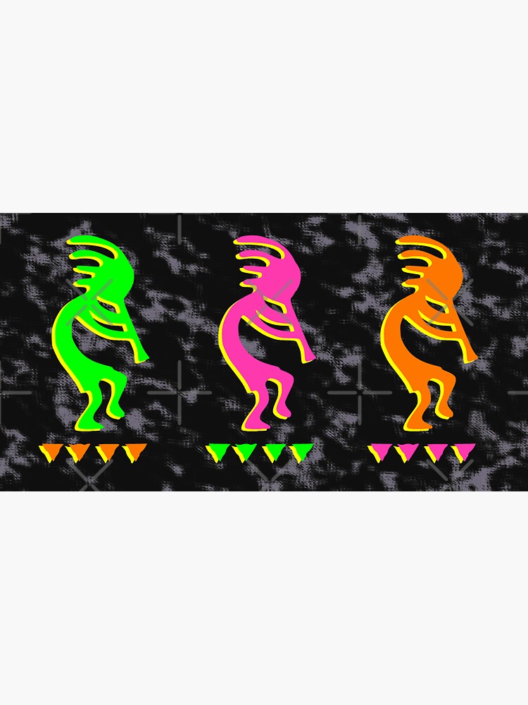 "Neon Kokopelli!" Sticker for Sale by RachelAnneNagel | Redbubble