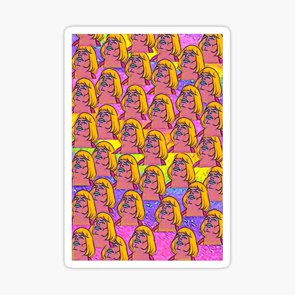 "Laughing Adam Collage" Sticker by unclestich | Redbubble