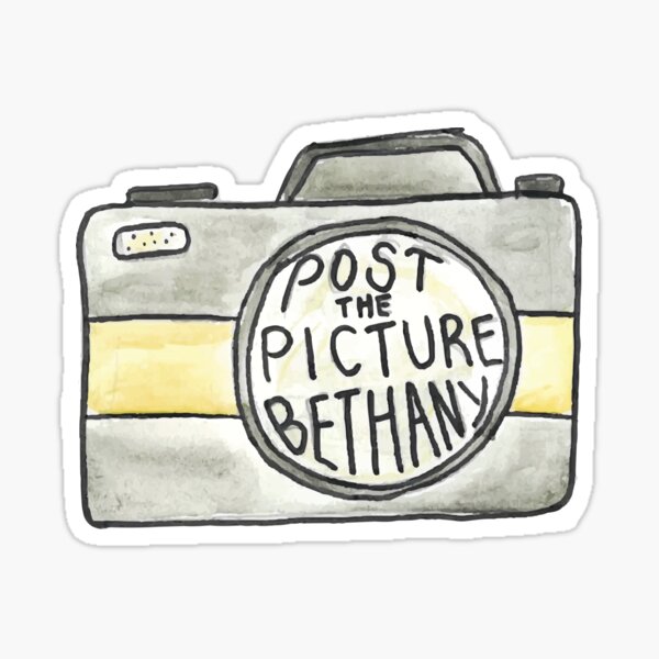 "Post the picture bethany vine" Sticker for Sale by cpickoski | Redbubble