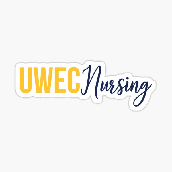 "UWEC Nursing" Sticker for Sale by mynameisliana | Redbubble