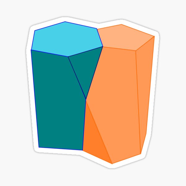 "Scutoid The Newly Discovered Shape" Sticker for Sale by beerhamster ...