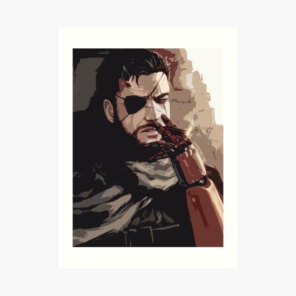 "Metal Gear Solid V - (MGSV) | Snake Smoking" Art Print by AboutAbove ...