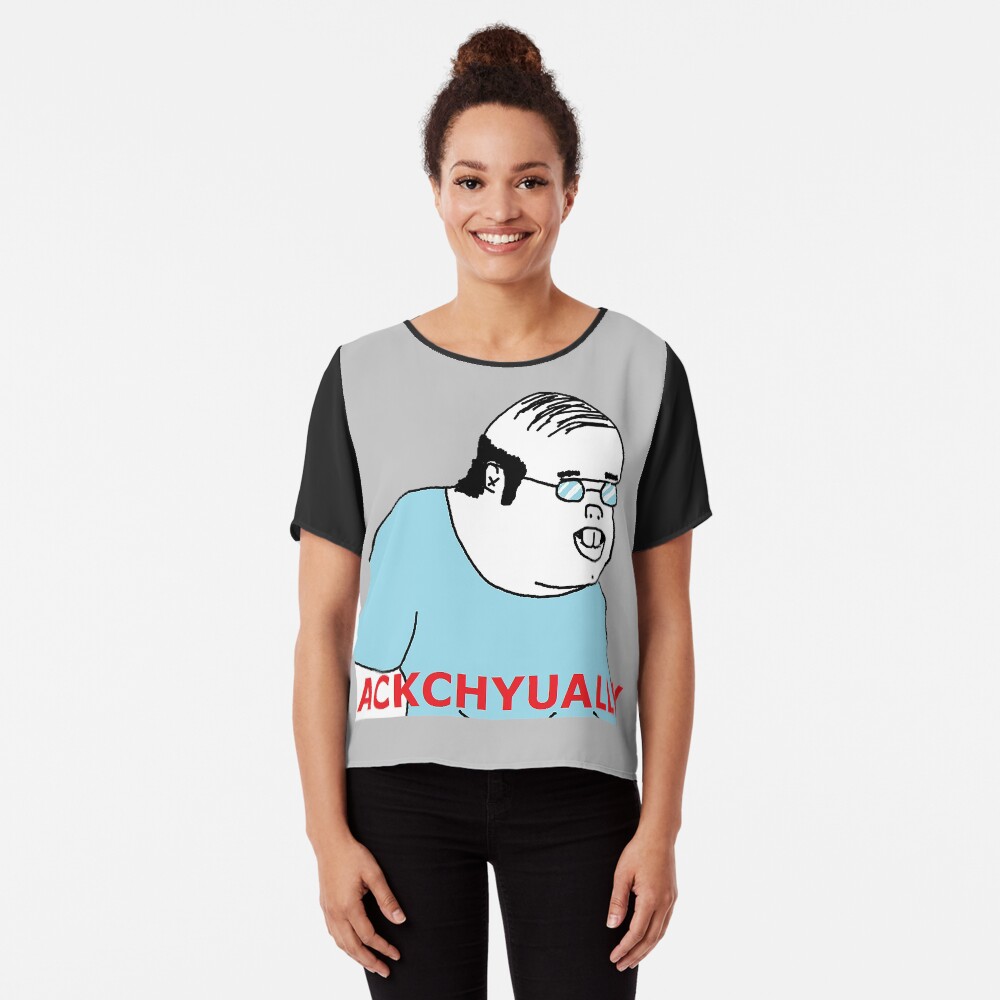 "Actually Ackchyually Meme" Sticker for Sale by WittyFox | Redbubble