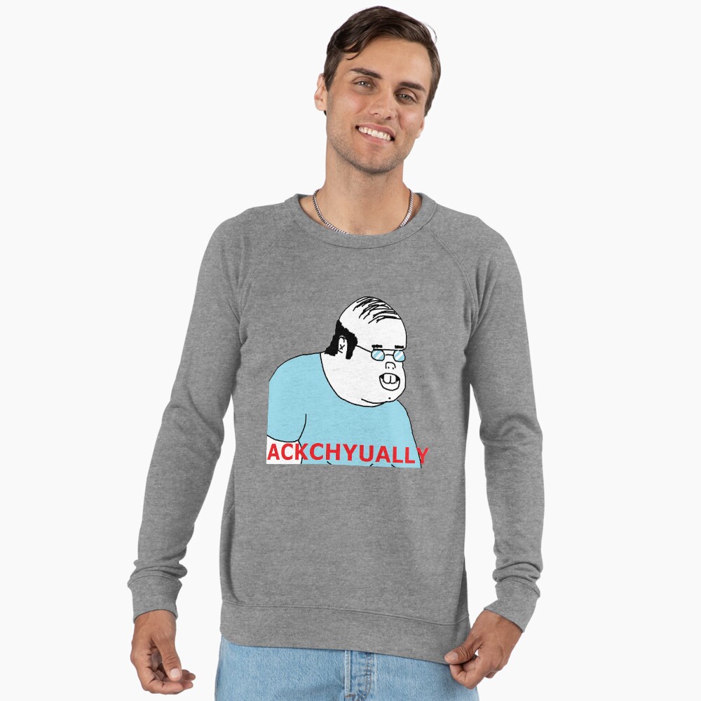 "Actually Ackchyually Meme" Sticker for Sale by WittyFox | Redbubble