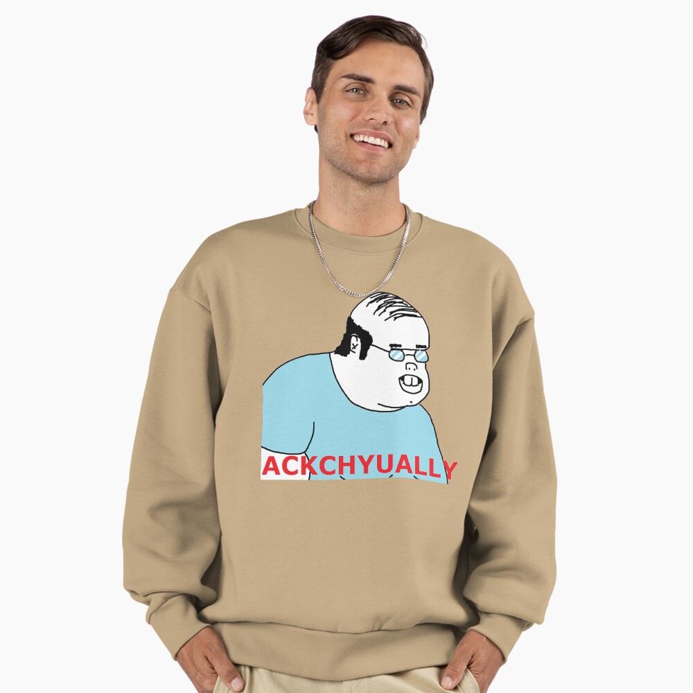 "Actually Ackchyually Meme" Sticker for Sale by WittyFox | Redbubble