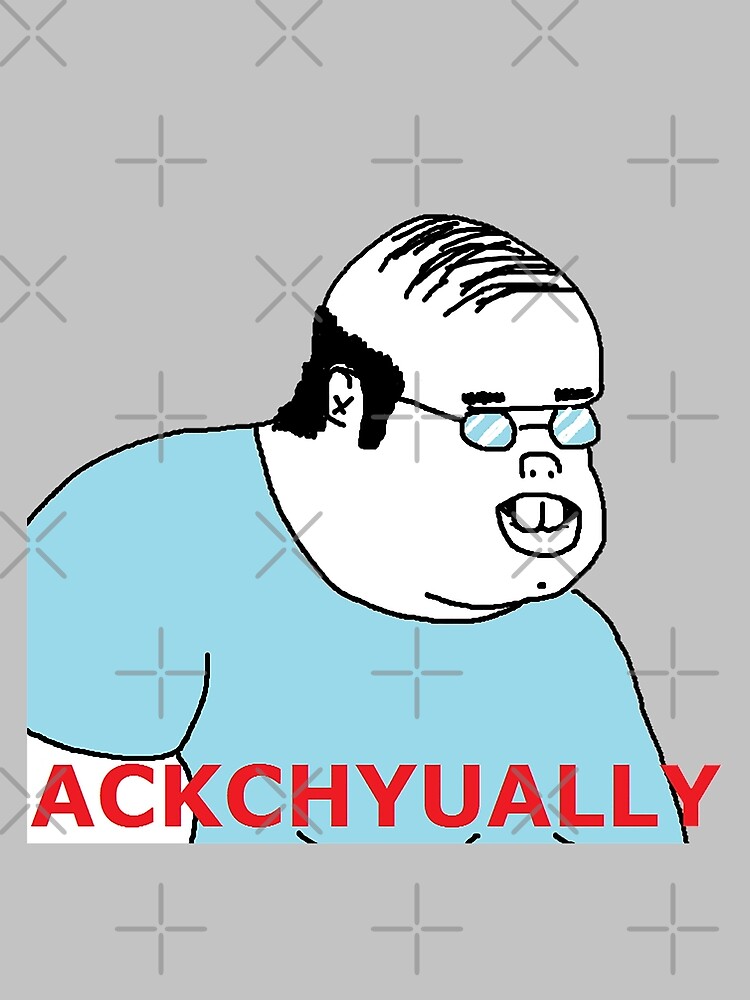"Actually Ackchyually Meme" T-shirt by WittyFox | Redbubble