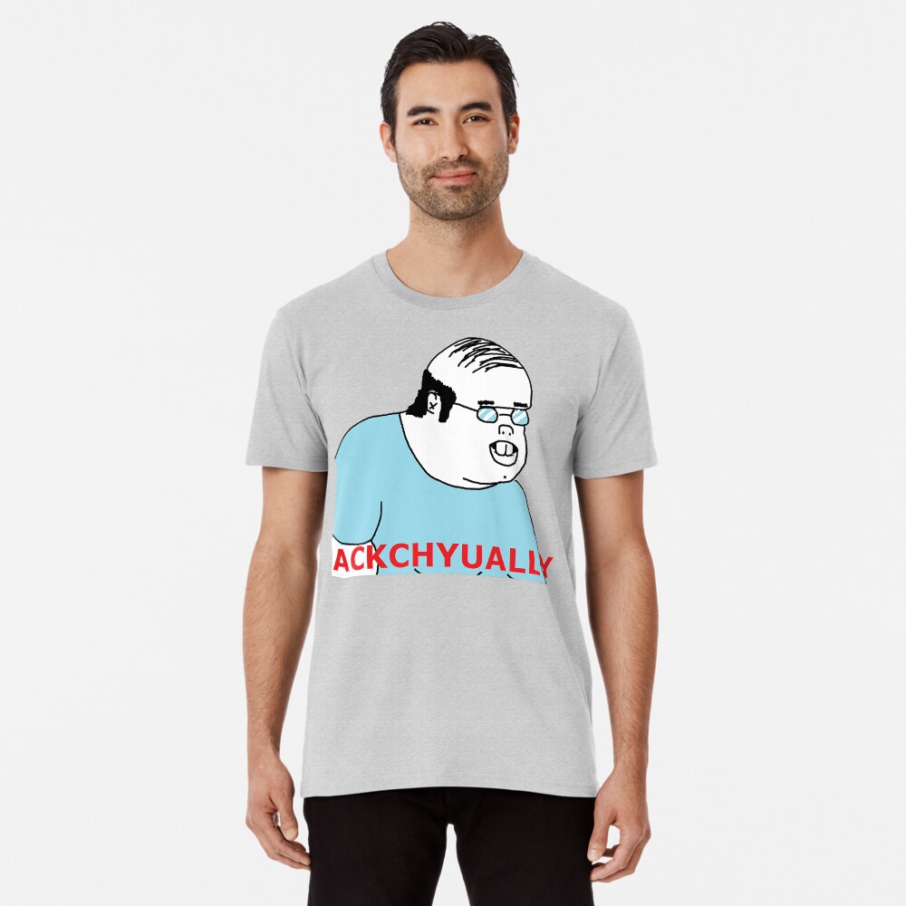 "Actually Ackchyually Meme" Sticker for Sale by WittyFox | Redbubble