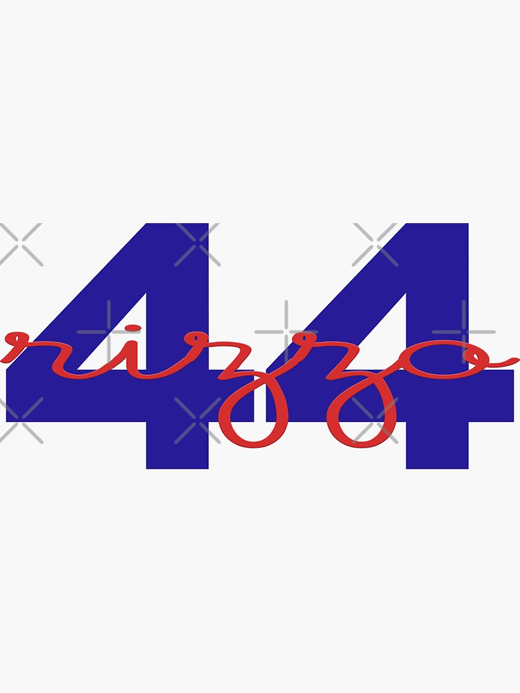 "Anthony Rizzo Number" Sticker for Sale by rylandsbourg | Redbubble