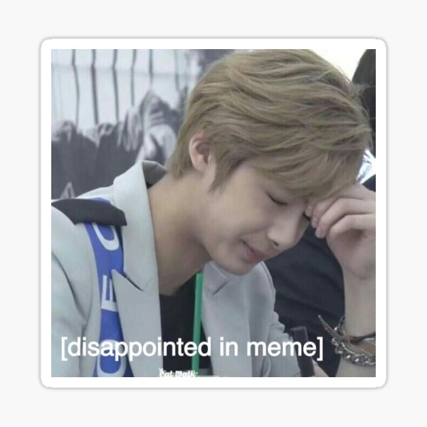 "Disappointed in Meme" Sticker for Sale by chogiwhy | Redbubble