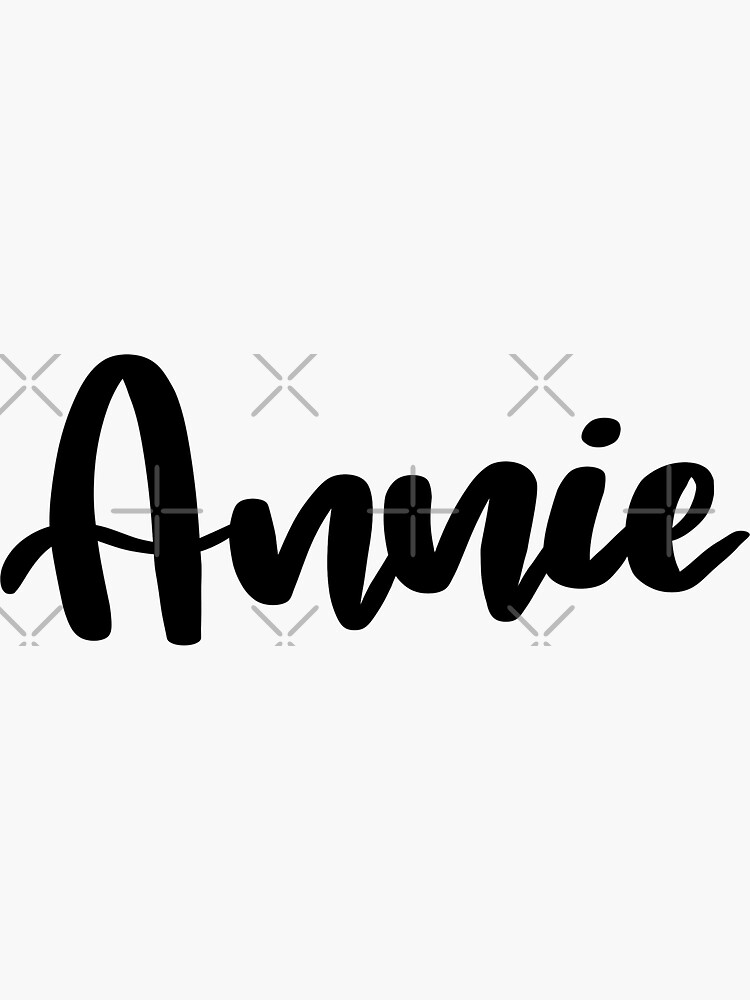 "Annie" Sticker for Sale by ellietography | Redbubble