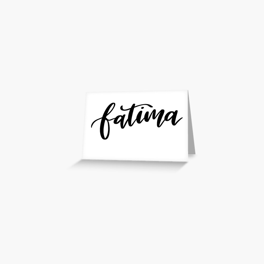 "Fatima " Greeting Card by ellietography | Redbubble